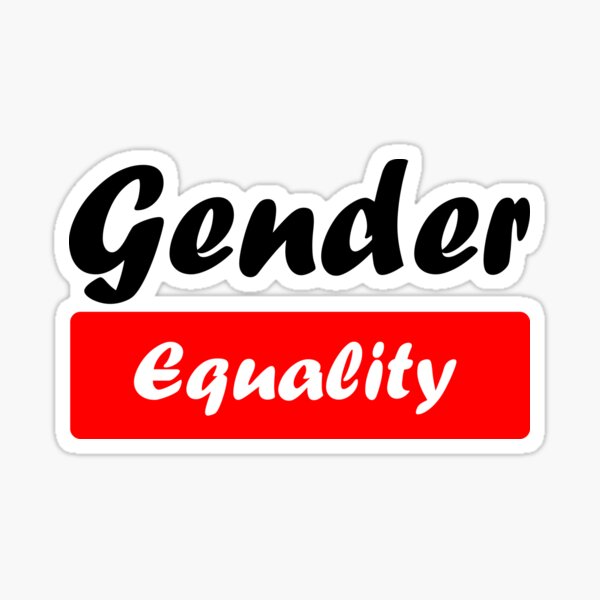 "Gender Equality" Sticker by Meddali | Redbubble