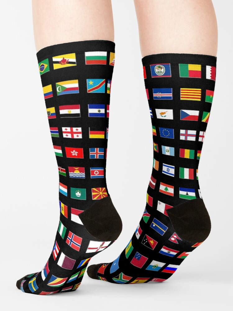 "The Flags of the World" Socks for Sale by WorldFlagCo | Redbubble