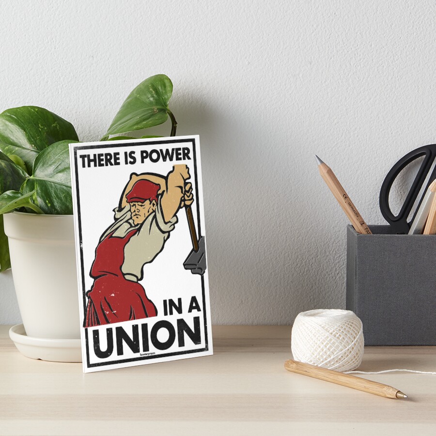 "There Is Power in a Union (Vector Recreation)" Art Board Print by ...
