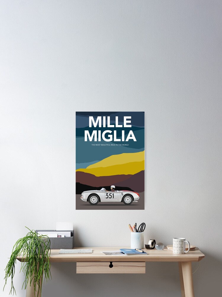 "Mille Miglia" Poster for Sale by Mark Vickers | Redbubble