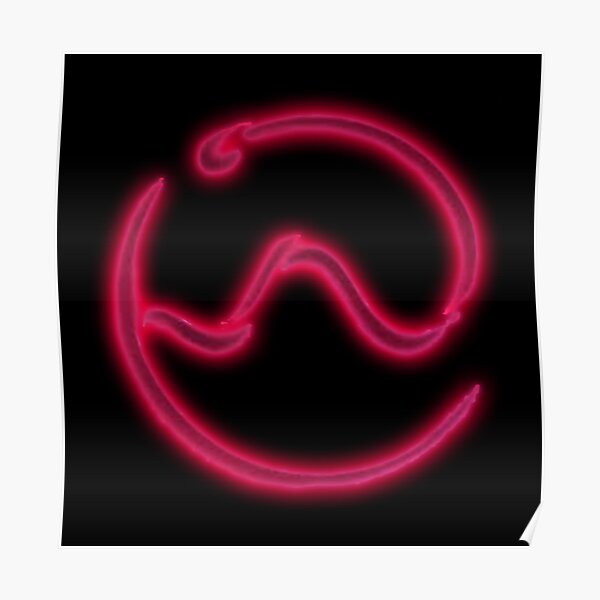"Chromatica Glow Red Symbol" Poster by oxoxoxo | Redbubble