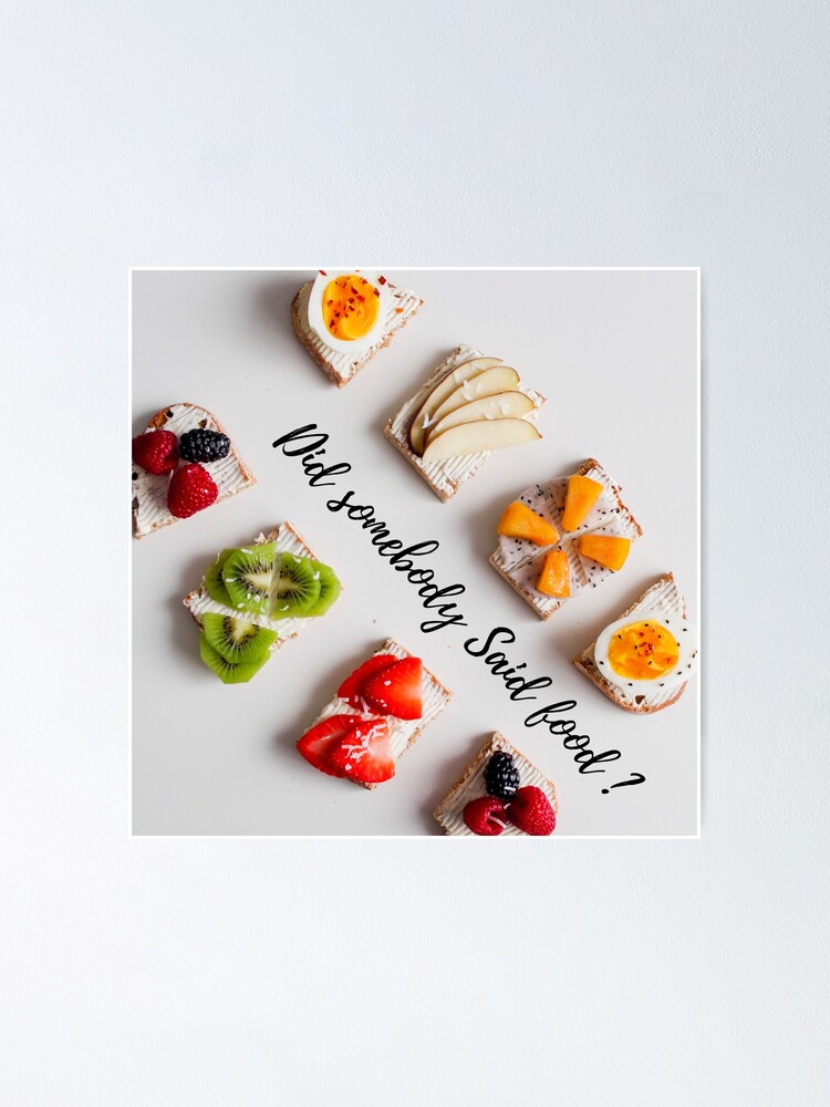 "Foodie." Poster by TopDesignsDays | Redbubble