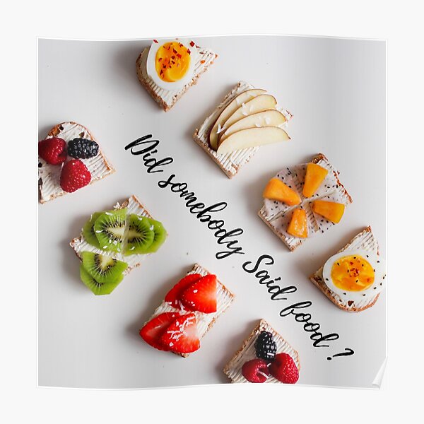 "Foodie." Poster by TopDesignsDays | Redbubble