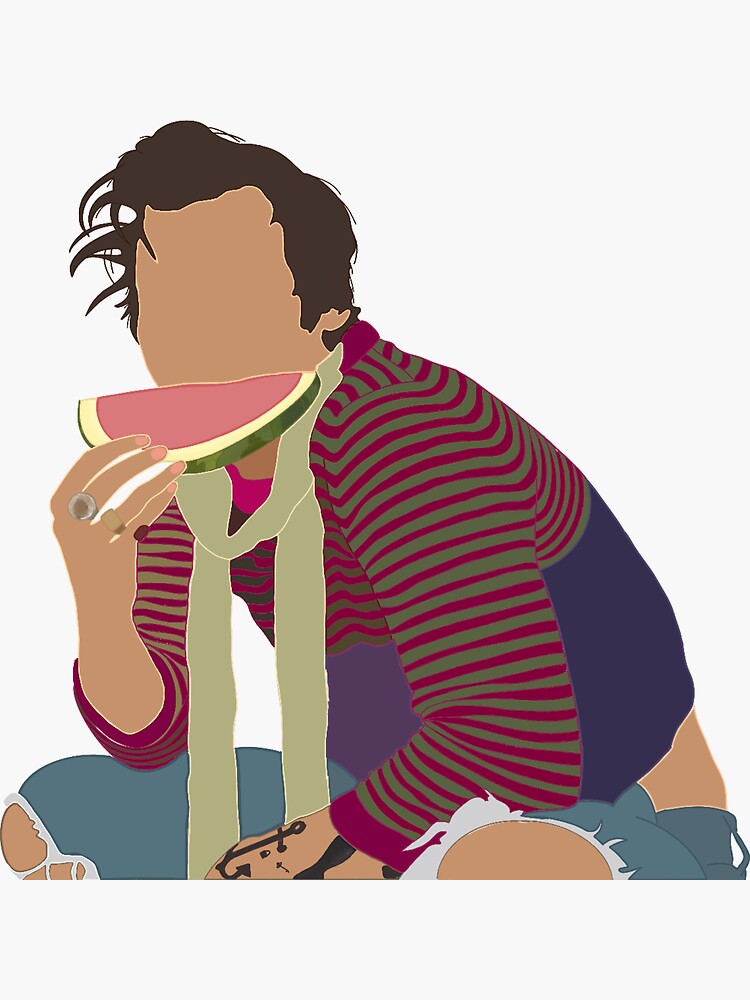 "Watermelon Sugar Harry Styles Music Video Art" Sticker for Sale by ...