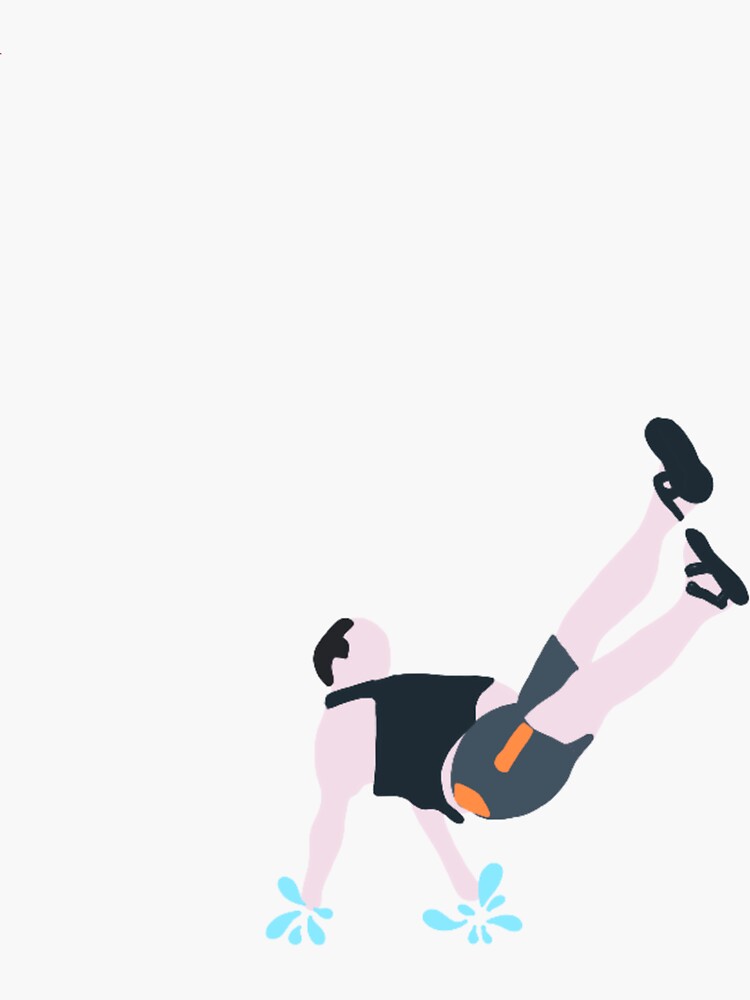 "Back Flop Sticker" Sticker by lylaedwards | Redbubble