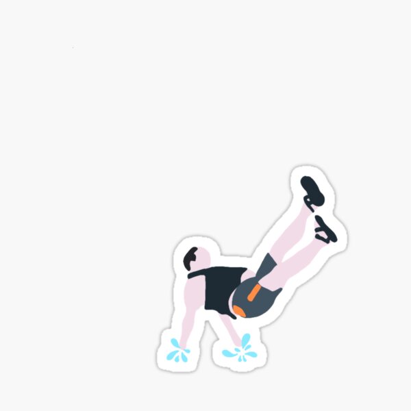 "Back Flop Sticker" Sticker by lylaedwards | Redbubble