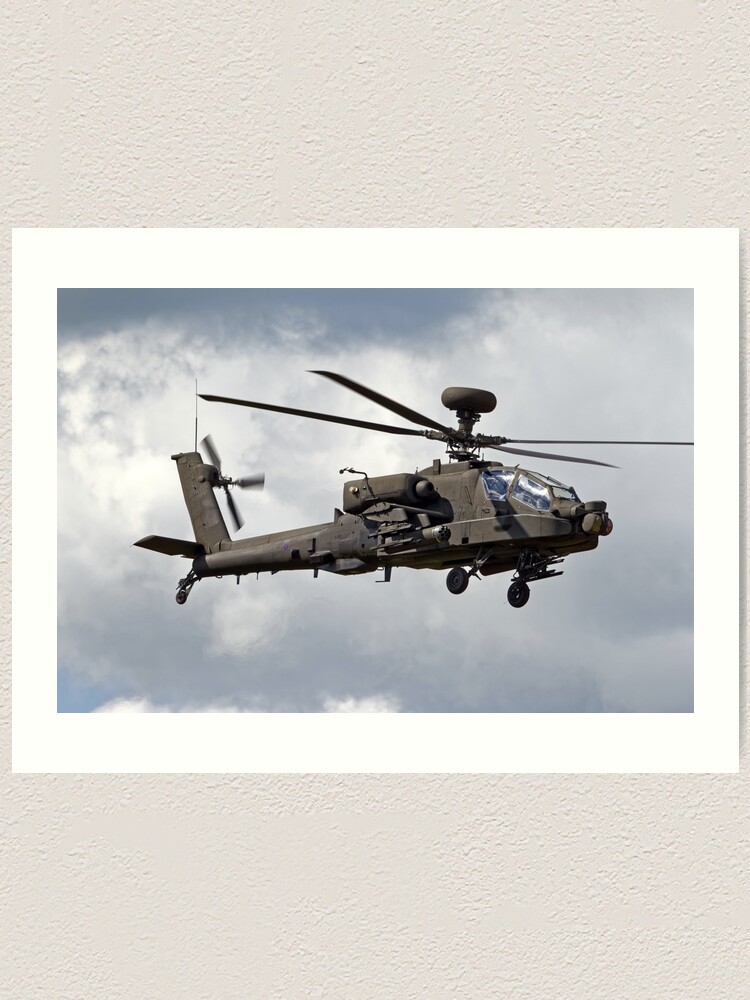 "British Army Air Corps AgustaWestland Apache AH.1 Helicopter" Art ...