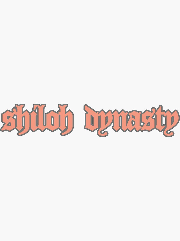 "shiloh dynasty sticker/graphic tee" Sticker for Sale by chachels ...