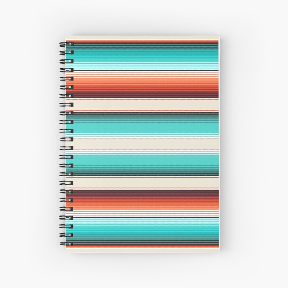 "Navajo White, Turquoise and Burnt Orange Southwest Serape Blanket ...