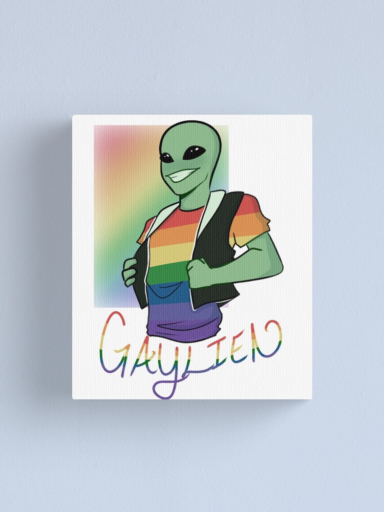 "Gaylien" Canvas Print for Sale by doritodraws | Redbubble