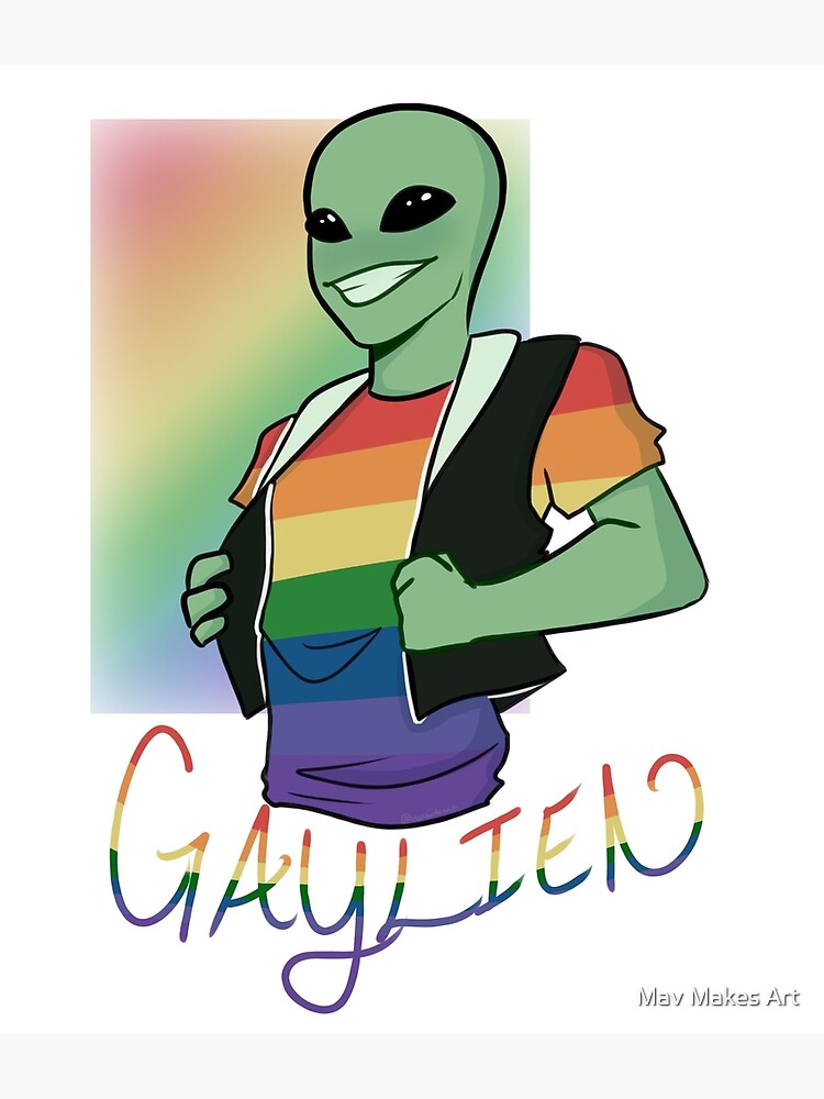 "Gaylien" Canvas Print for Sale by doritodraws | Redbubble
