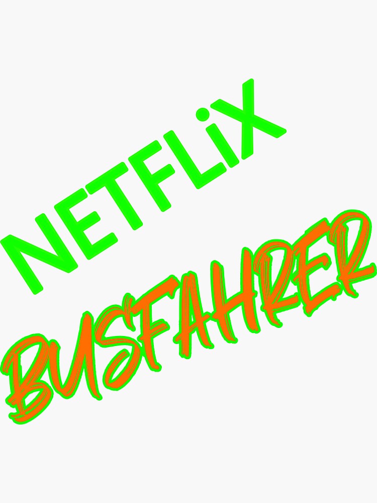 "Netflix bus driver" Sticker for Sale by Harinko | Redbubble