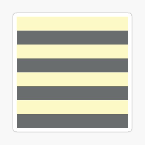 "Pastel Yellow and Black House Stripes" Sticker for Sale by speckled ...