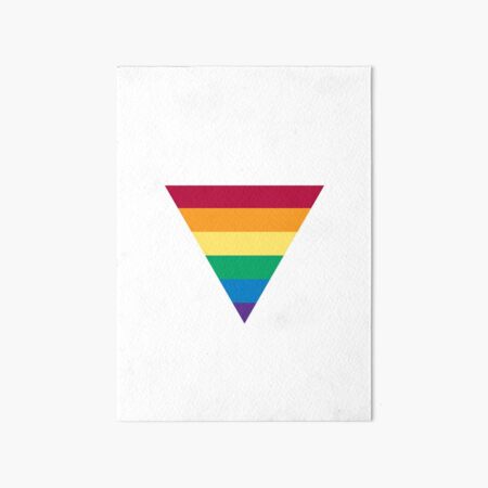 "Gay Pride - Rainbow Triangle - Gay Pride Flag" Art Board Print by ...