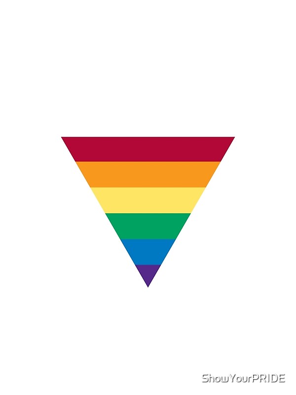 "Gay Pride - Rainbow Triangle - Gay Pride Flag" by ShowYourPRIDE ...