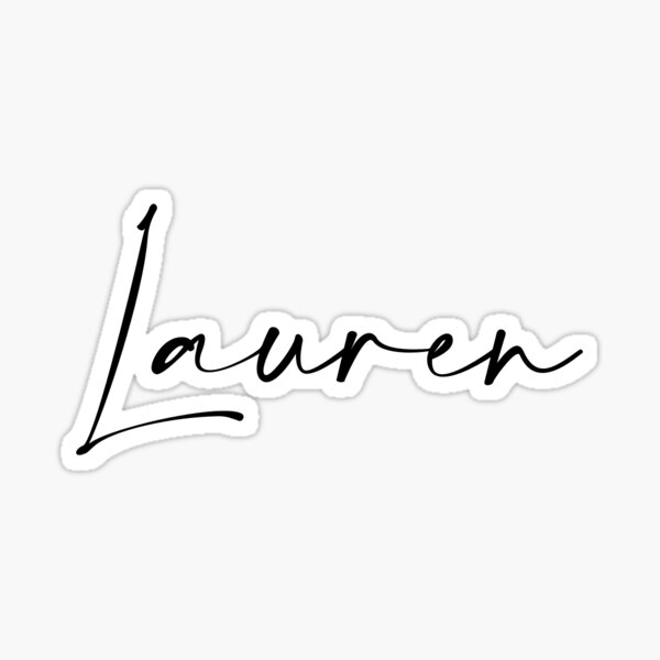 "Lauren" Sticker by Mirlopezart | Redbubble