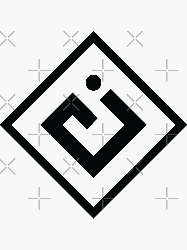 "injo logo " Sticker by TreNinja | Redbubble