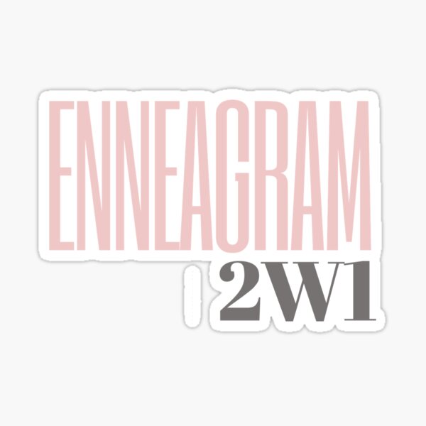 "Enneagram 2w1" Sticker by Profairy | Redbubble