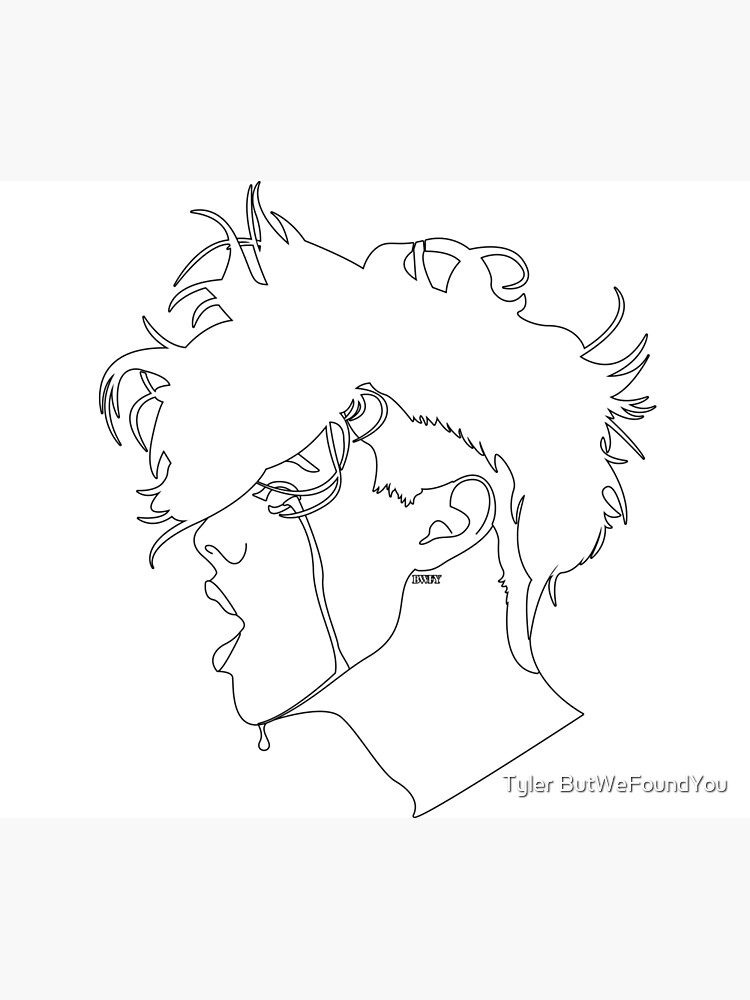 "YUNGBLUD Lines Only Portrait Vector" Art Print for Sale by ...