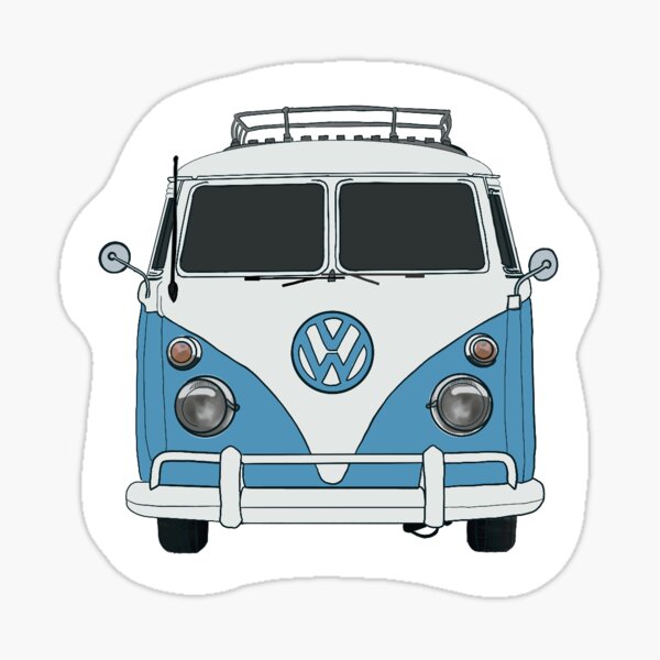 Vw Bus Stickers | Redbubble