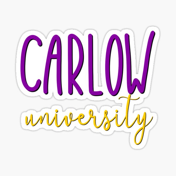 "Carlow University" Sticker for Sale by MackenzieHuggin | Redbubble