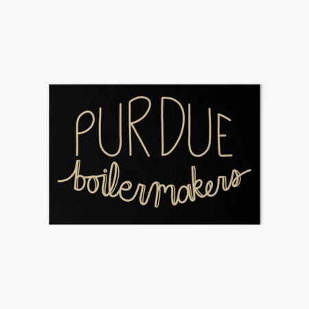 "Purdue Boilermakers Mask - Black" Art Board Print by amarie98 | Redbubble