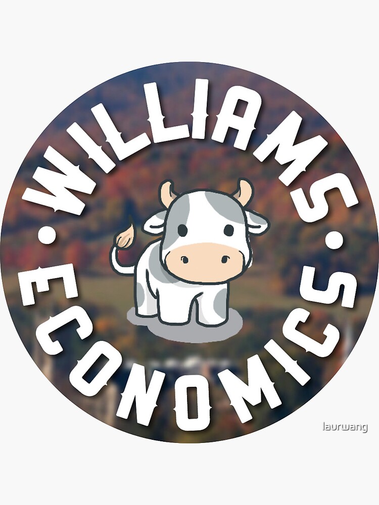 "williams college economics" Sticker by laurwang | Redbubble