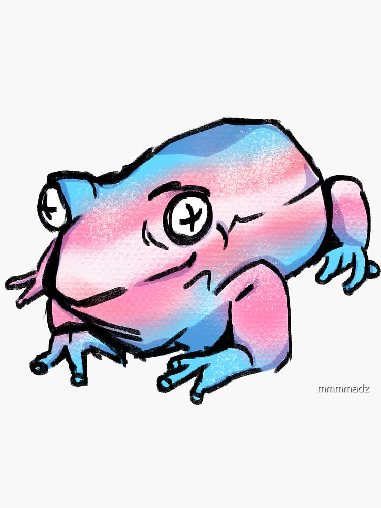 "Trans Frog" Sticker by mmmmadz | Redbubble