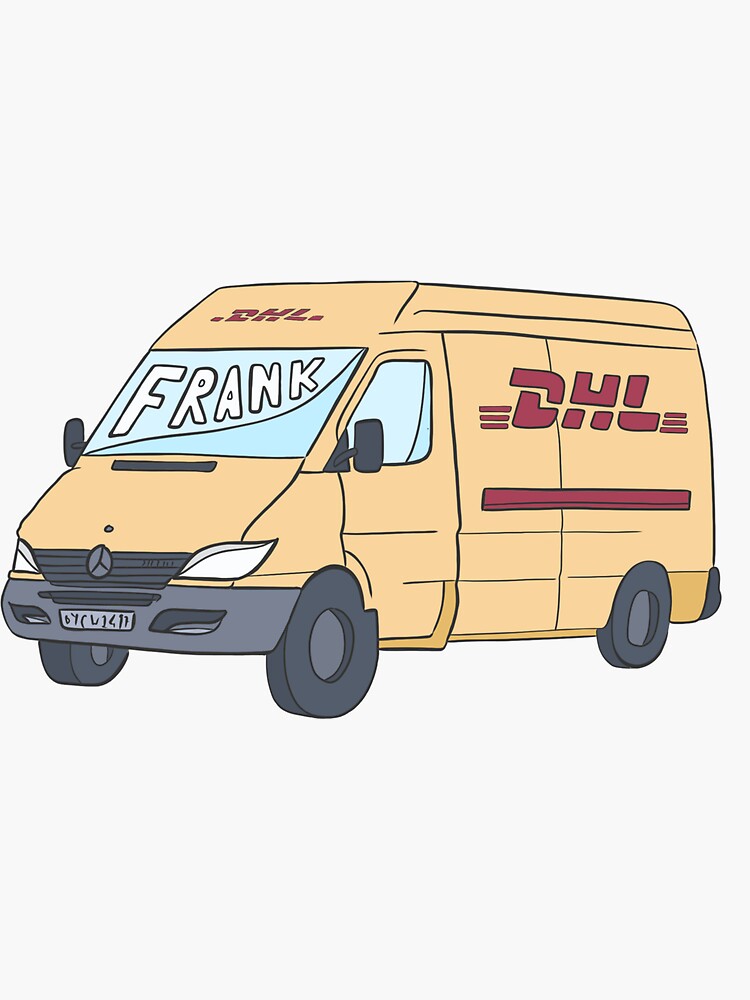 "Frank Ocean DHL Truck" Sticker for Sale by baeareadesigns | Redbubble