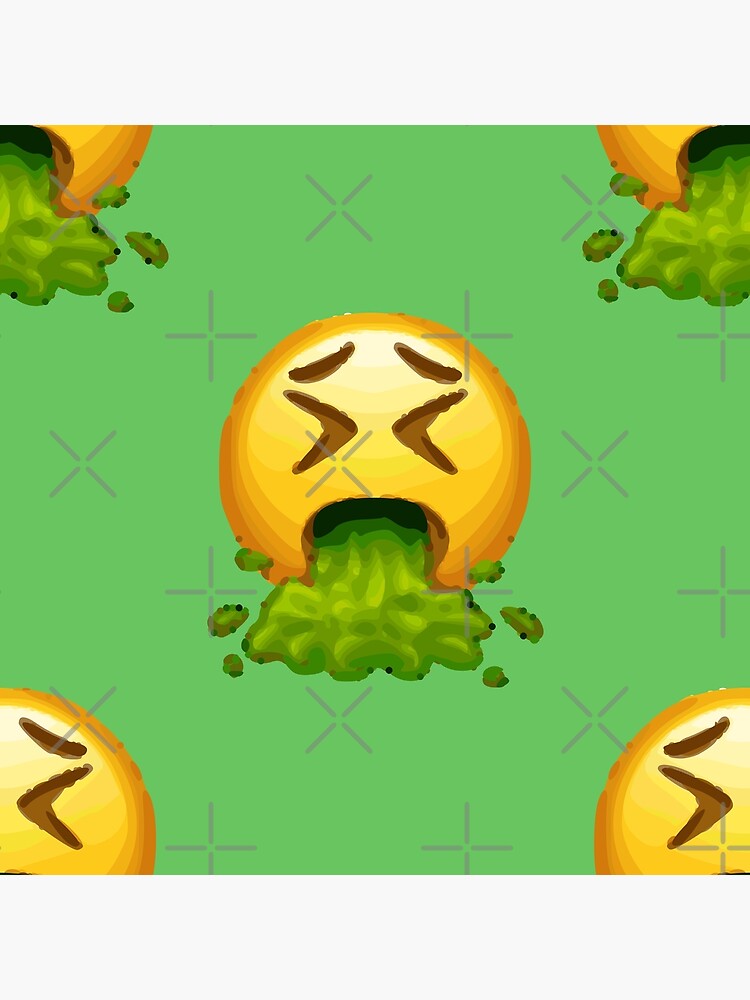 "emoji puking" Poster by gossiprag | Redbubble
