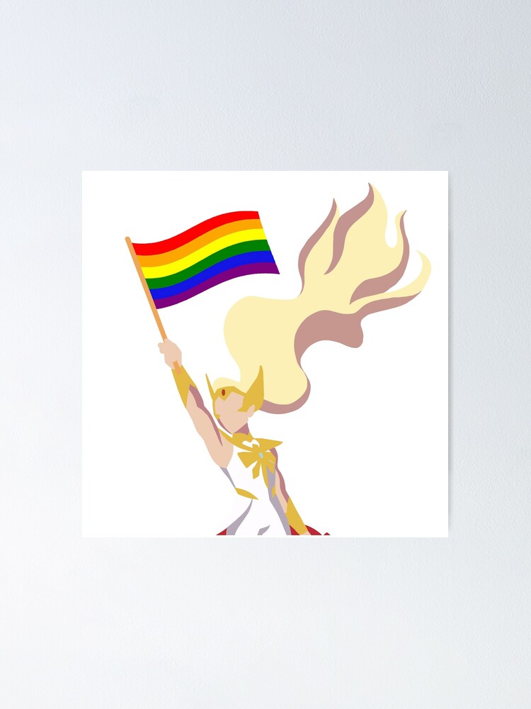 "She-Ra Gay Pride Flag" Poster by merlynnedesign | Redbubble
