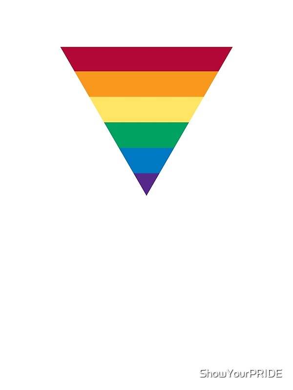 "Gay Pride - Rainbow Triangle - Gay Pride Flag" by ShowYourPRIDE ...