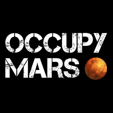 "Occupy mars" Sticker for Sale by CoolThingss | Redbubble