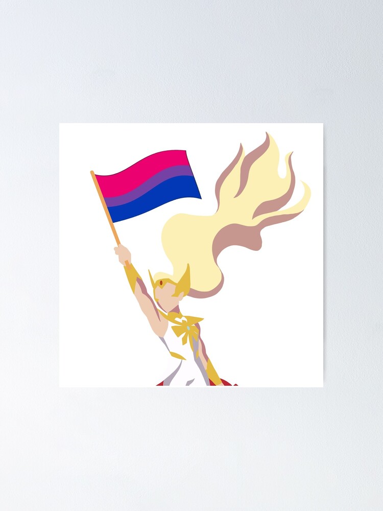 "She-Ra Bisexual Pride Flag" Poster for Sale by merlynnedesign | Redbubble