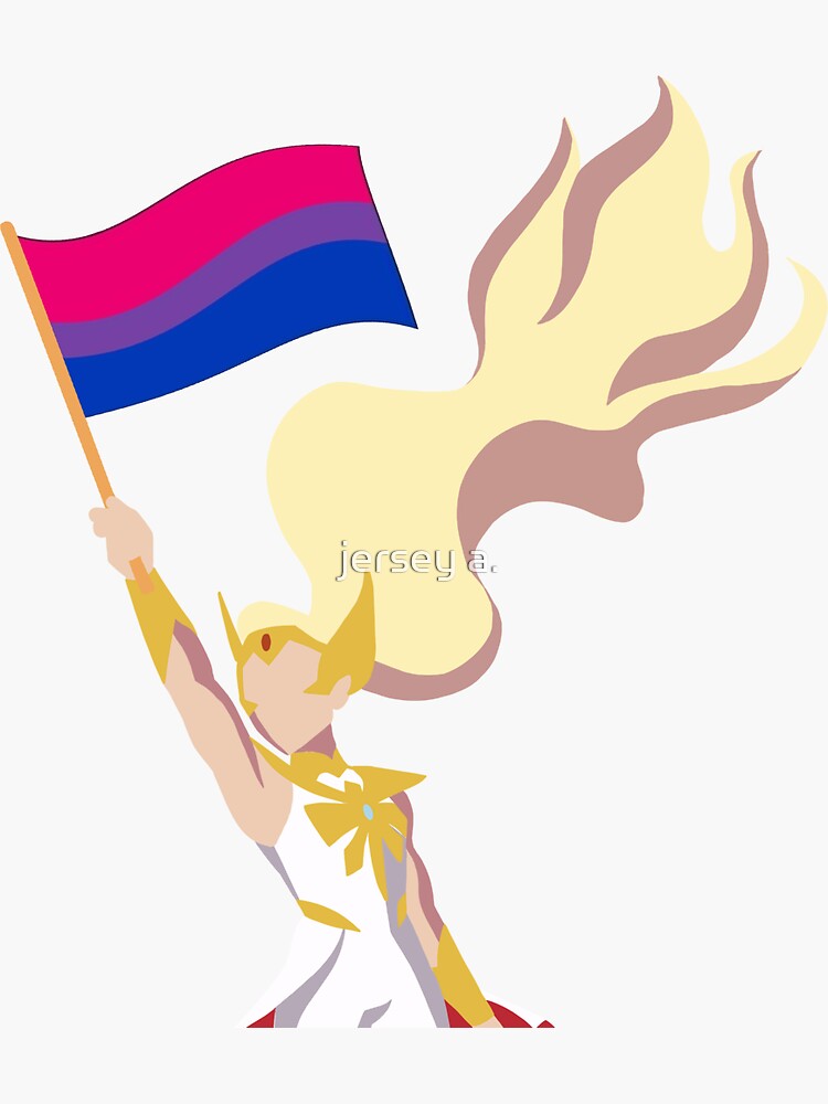 "She-Ra Bisexual Pride Flag" Sticker for Sale by merlynnedesign | Redbubble