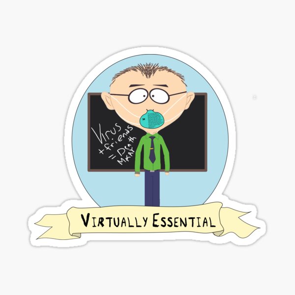 Pegatina «trabajadores esenciales: mr macky es prácticamente esencial ...