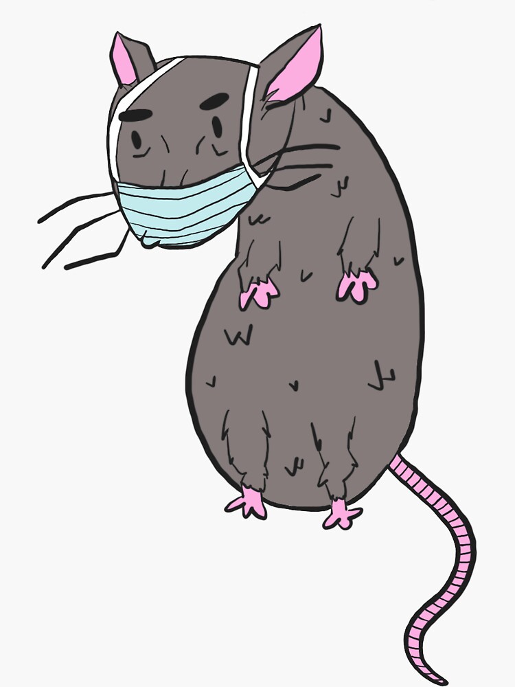 "germ free rat" Sticker for Sale by emleave | Redbubble
