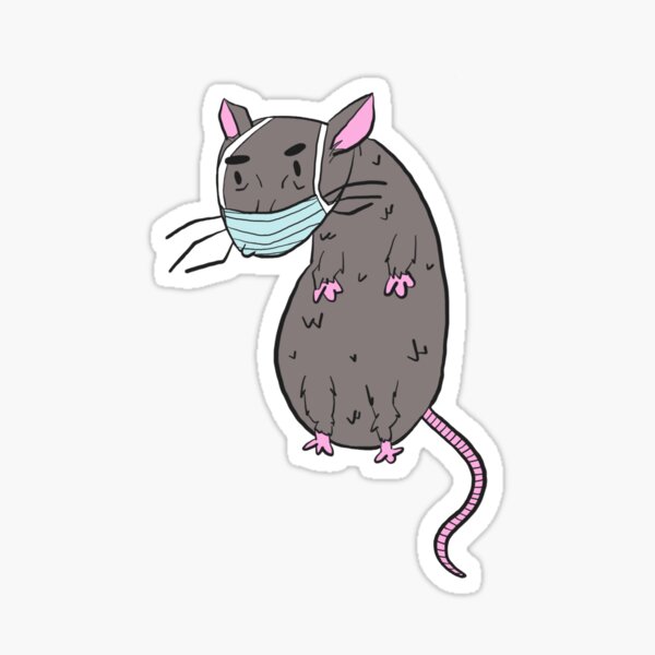 "germ free rat" Sticker for Sale by emleave | Redbubble