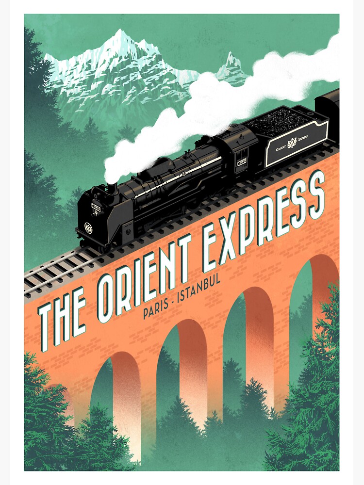 "Travel Posters - The Orient Express" Sticker by ruiricardo | Redbubble