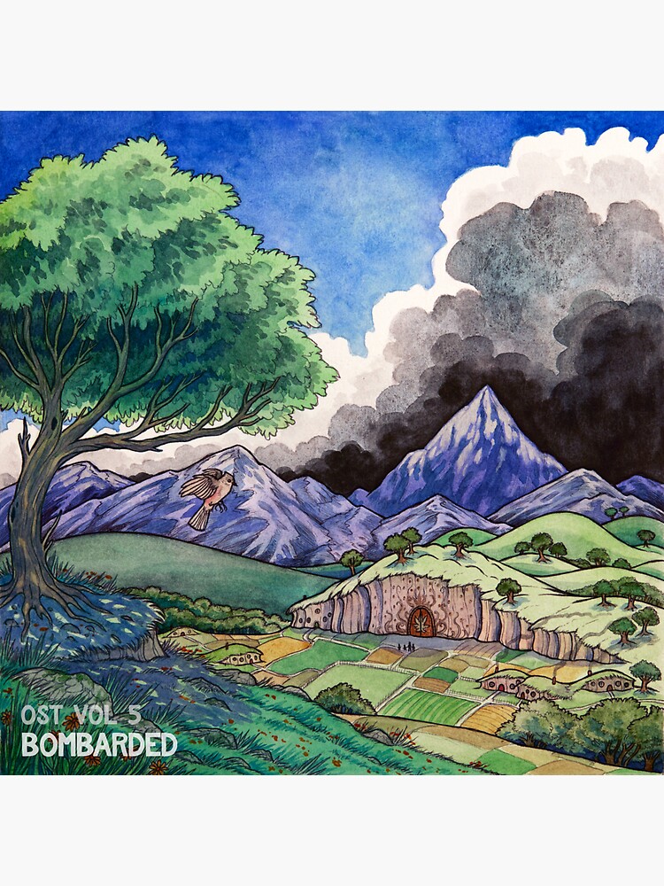 "bomBARDed OST Vol. 5 Album Cover" Sticker by bombardedcast | Redbubble