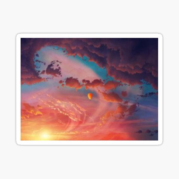 "sunset aesthetic" Sticker by Milliyon | Redbubble