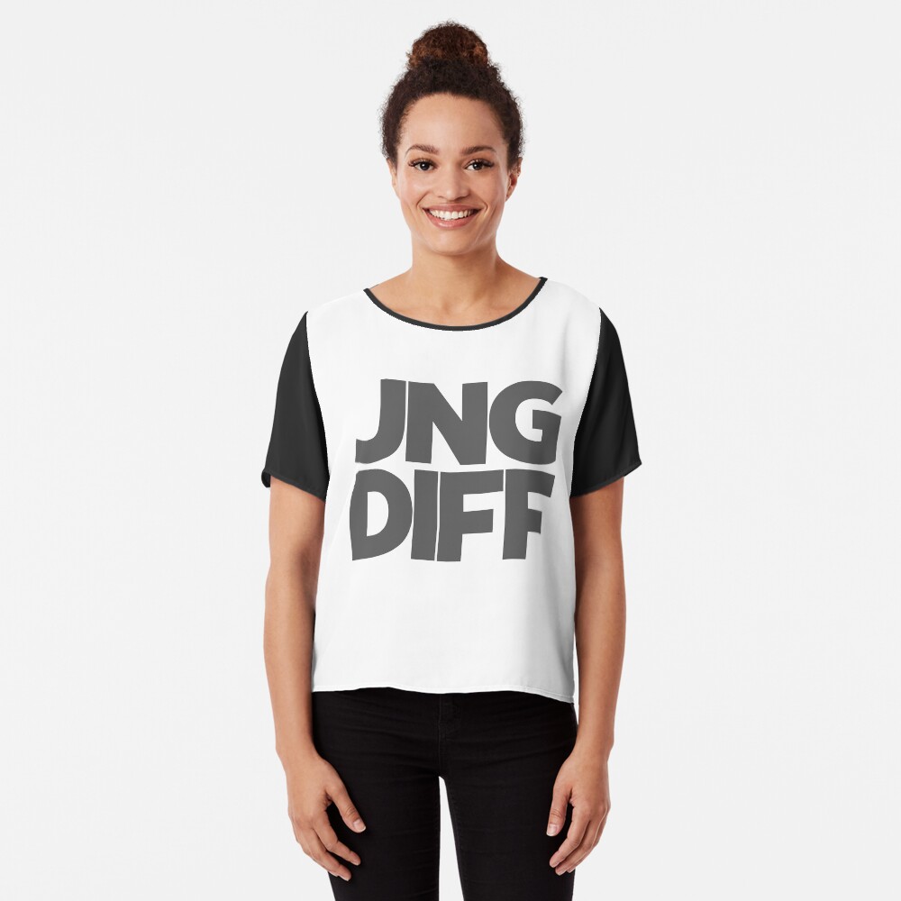 "JNG DIFF | Jungle Difference | Gray Text" Sticker for Sale by agsduy ...