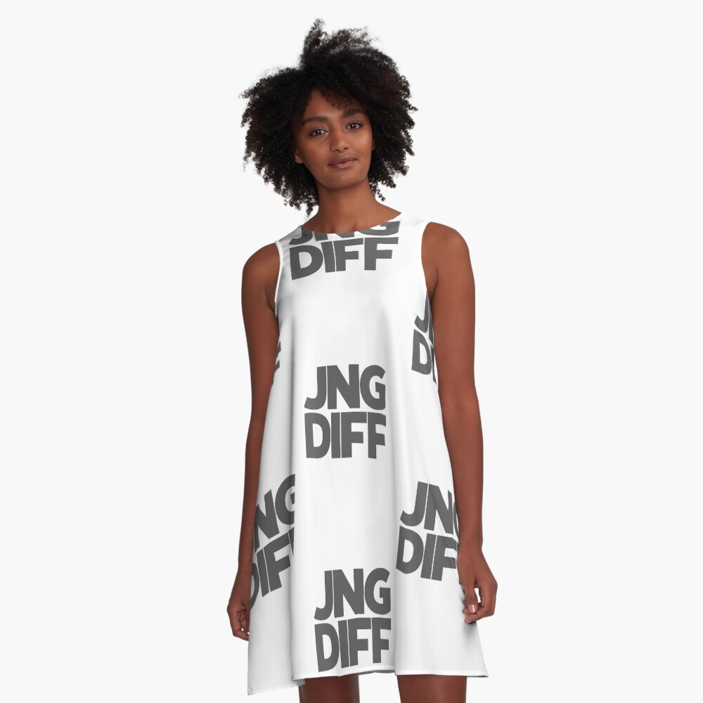 "JNG DIFF | Jungle Difference | Gray Text" Sticker for Sale by agsduy ...