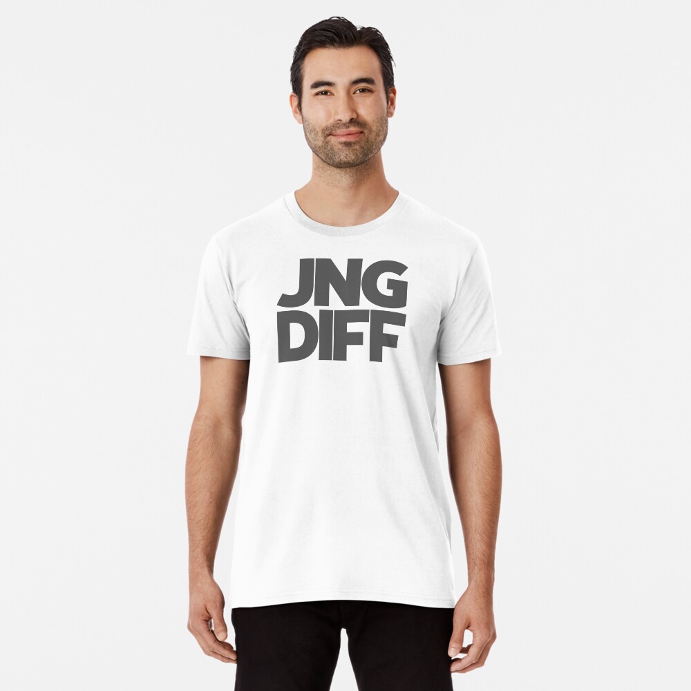 "JNG DIFF | Jungle Difference | Gray Text" Sticker for Sale by agsduy ...