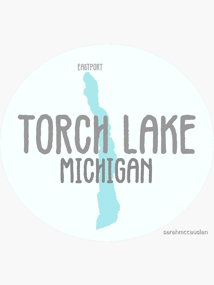 "Torch Lake Michigan " Sticker for Sale by sarahmccauslan | Redbubble