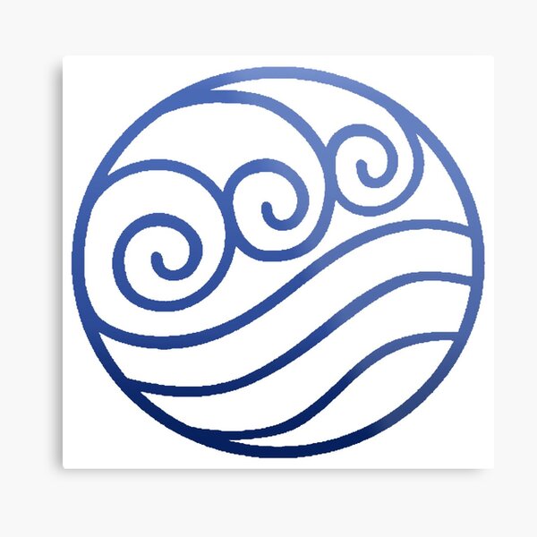 "Water Tribe Symbol" Metal Print for Sale by Elliepearson | Redbubble