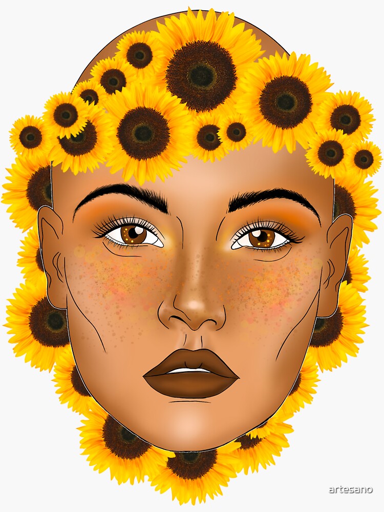"Aesthetic face " Sticker by artesano | Redbubble