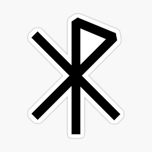 "Viking Courage Rune" Sticker for Sale by Zeetopar | Redbubble