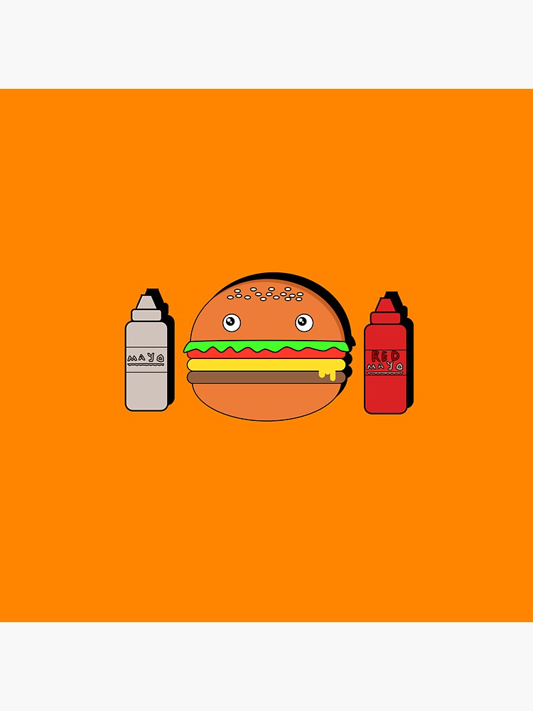 "Buger" Sticker for Sale by ArtAttacks | Redbubble