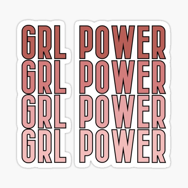 "GRL POWER " Sticker by nmf19 | Redbubble